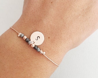 Initial bracelet | Etsy