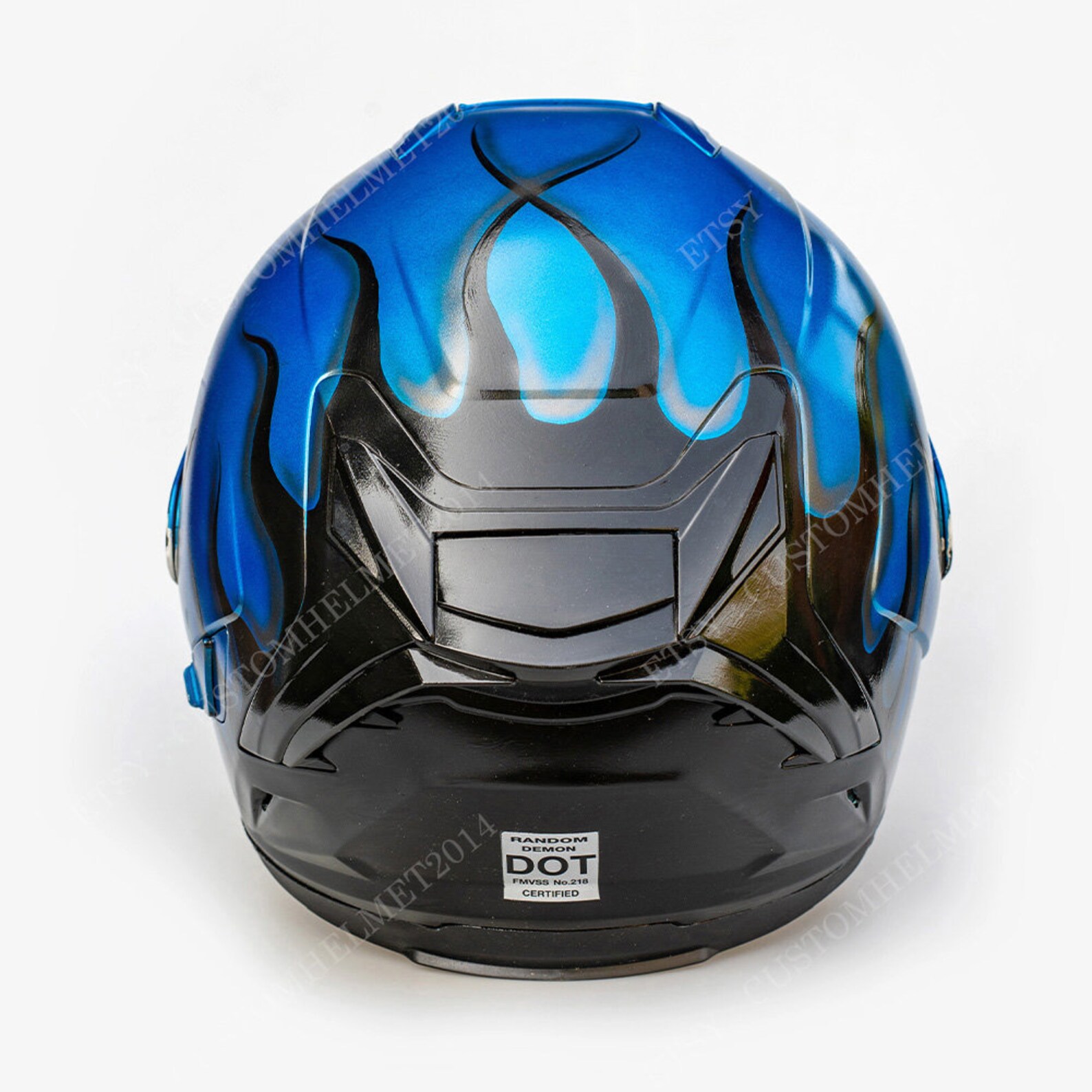 DOT Custom Motorcycle Helmet for Motorbike Superbike Rider Biker Riding ...