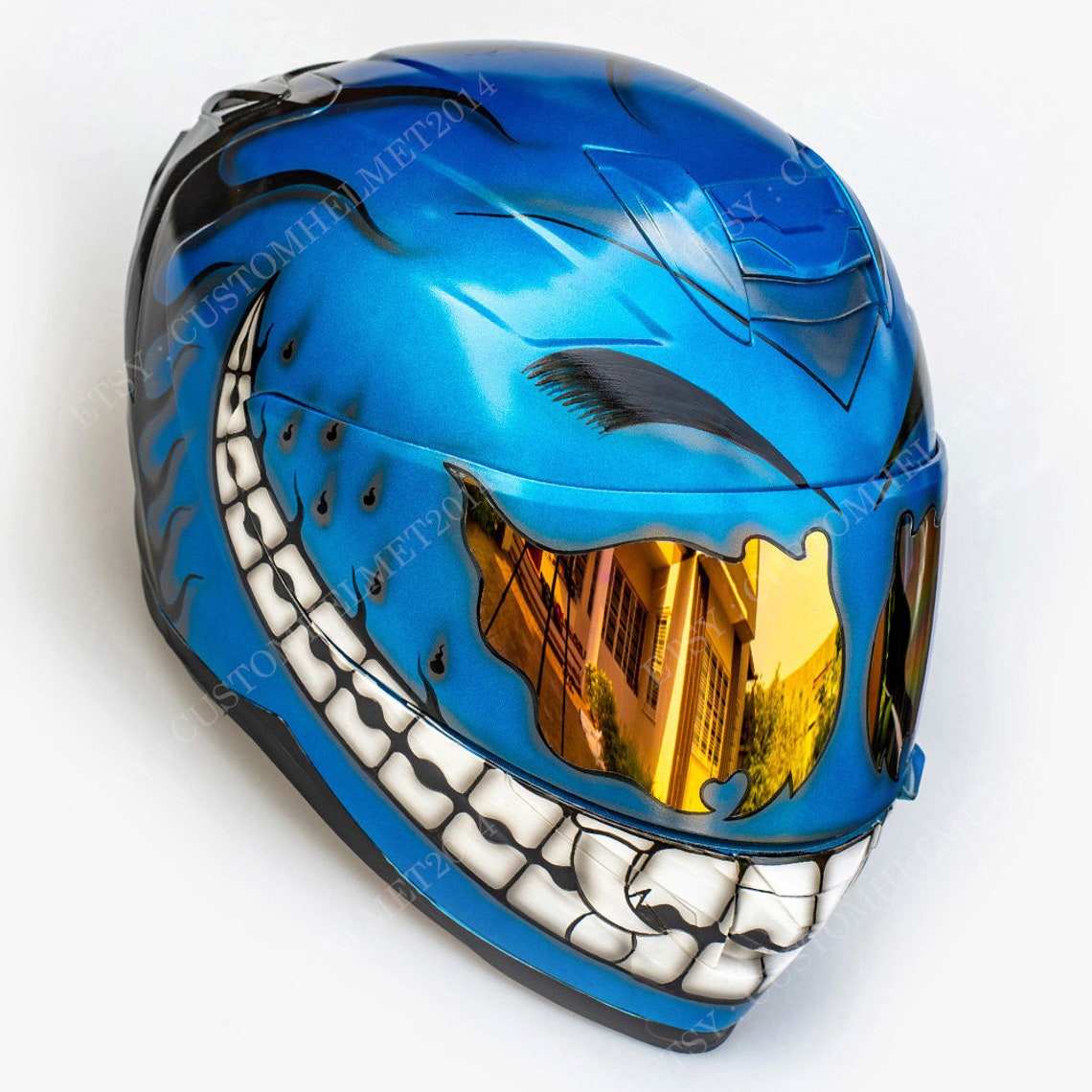 DOT Custom Motorcycle Helmet for Motorbike Superbike Rider Biker Riding ...