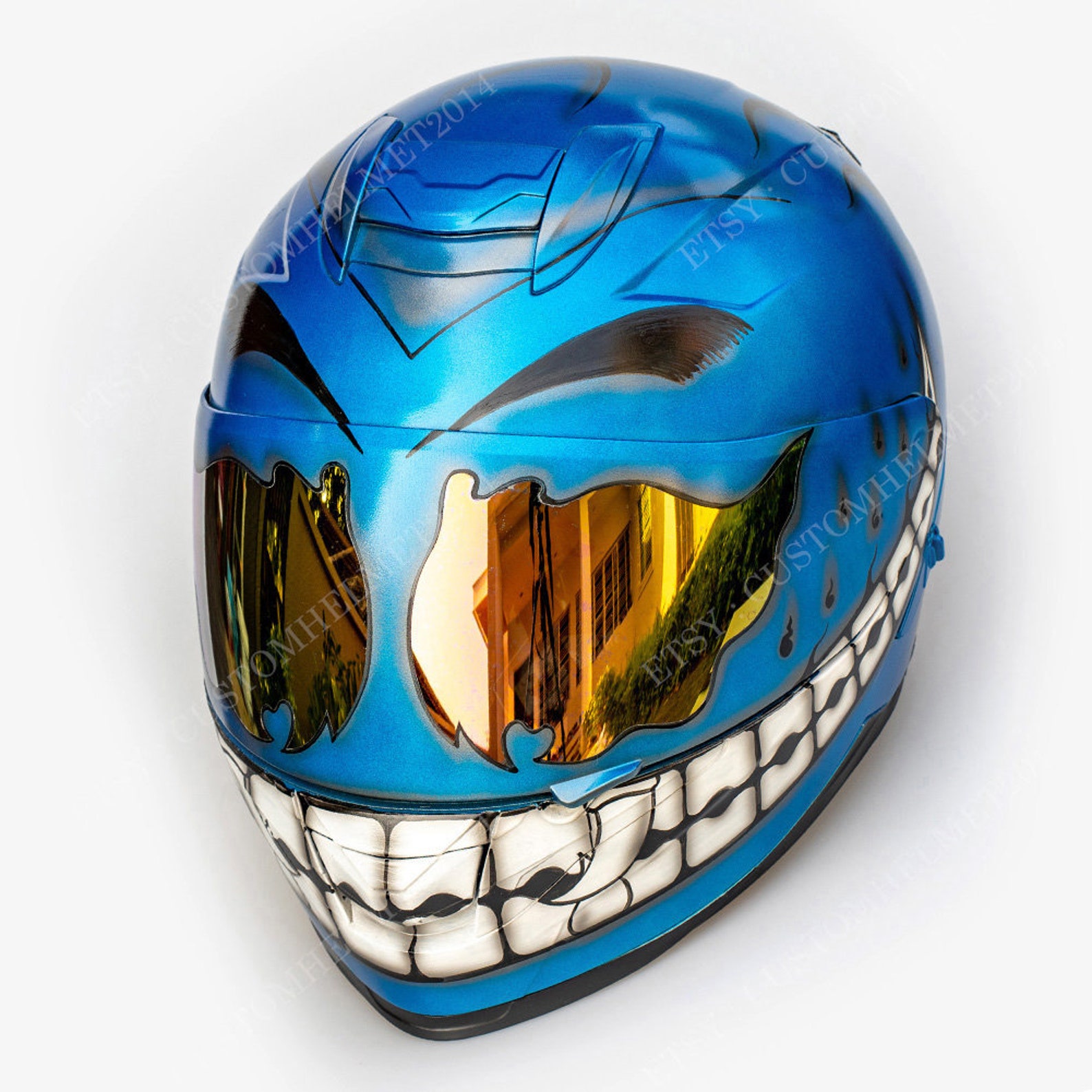 DOT Custom Motorcycle Helmet for Motorbike Superbike Rider Biker Riding ...