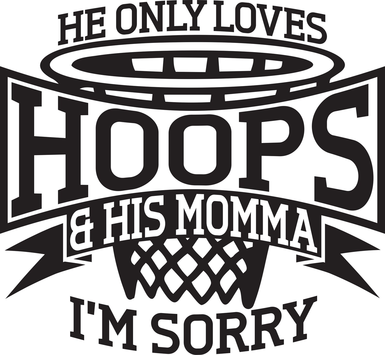 He Only Loves Hoops and His Momma Basketball Mom Shirt - Etsy
