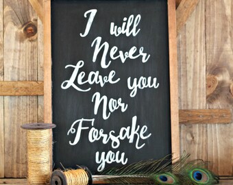 I Will Never Leave - Etsy