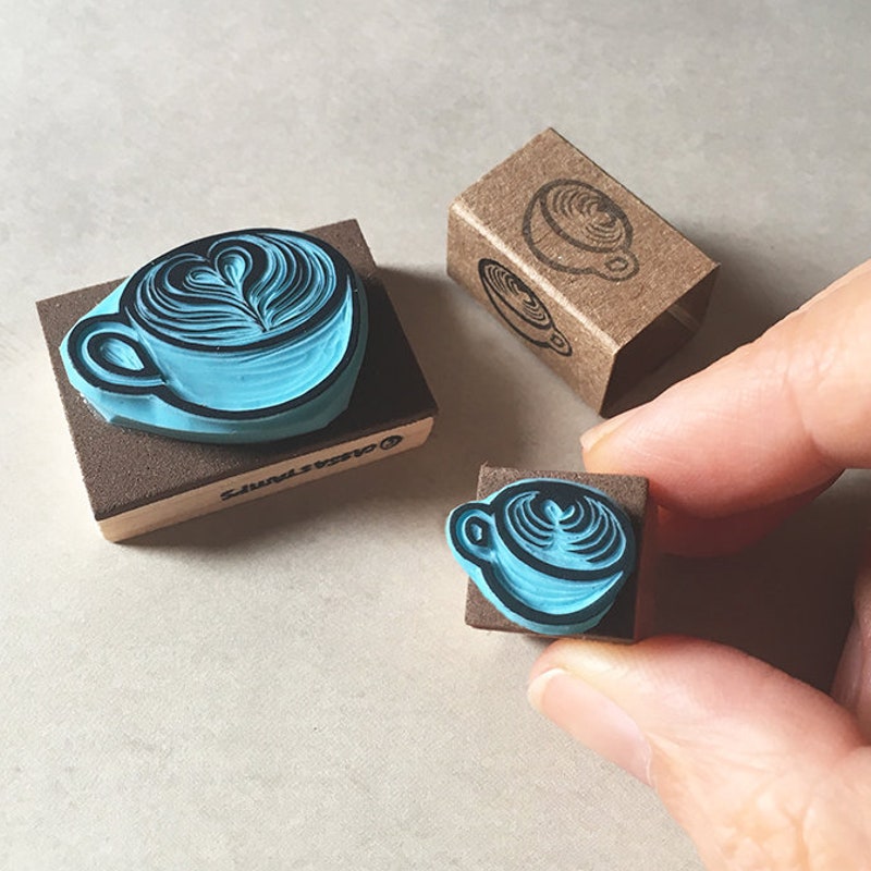 Coffee Cup Stamp - Etsy