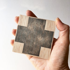 Plus Sign Stamp, Hand Carved, Mounted, Hipster Decor, Rubber Stamp ...