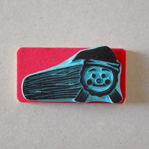 Christmas Log, Caga Tio Rubber Stamp, Catalan Christmas Log, Catalan ...