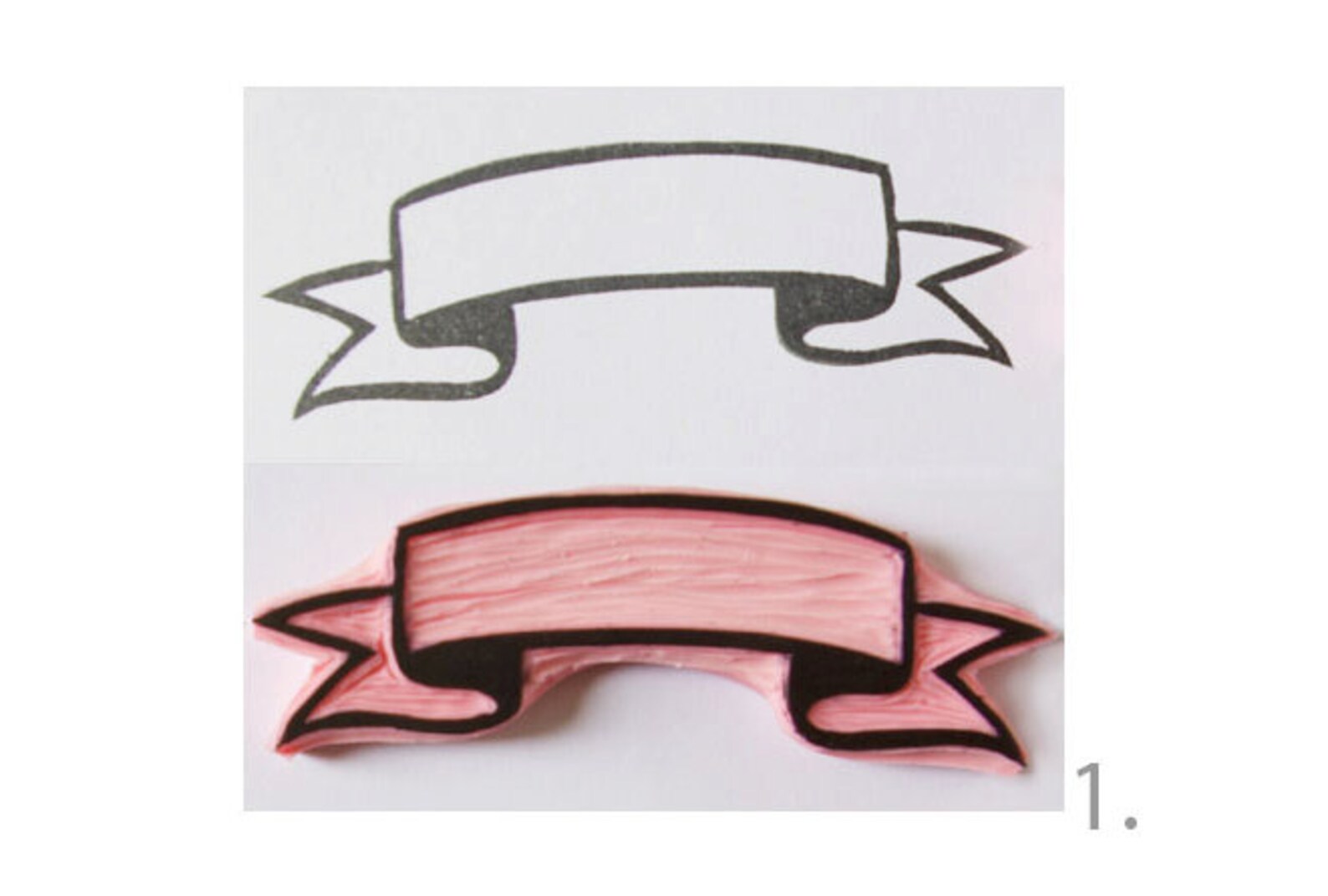 Hand Crafted Banner Rubber Stamps, Celebration Banners - Etsy