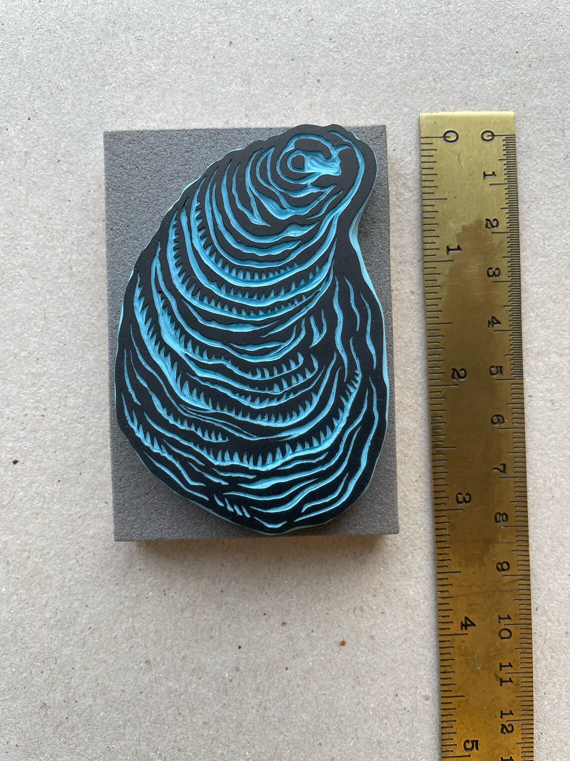 Oyster Shell Rubber Stamp for Ocean Theme Stamping - Etsy