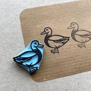 Duck Rubber Stamp, Hand Carved Stamp for Craft Projects - Etsy