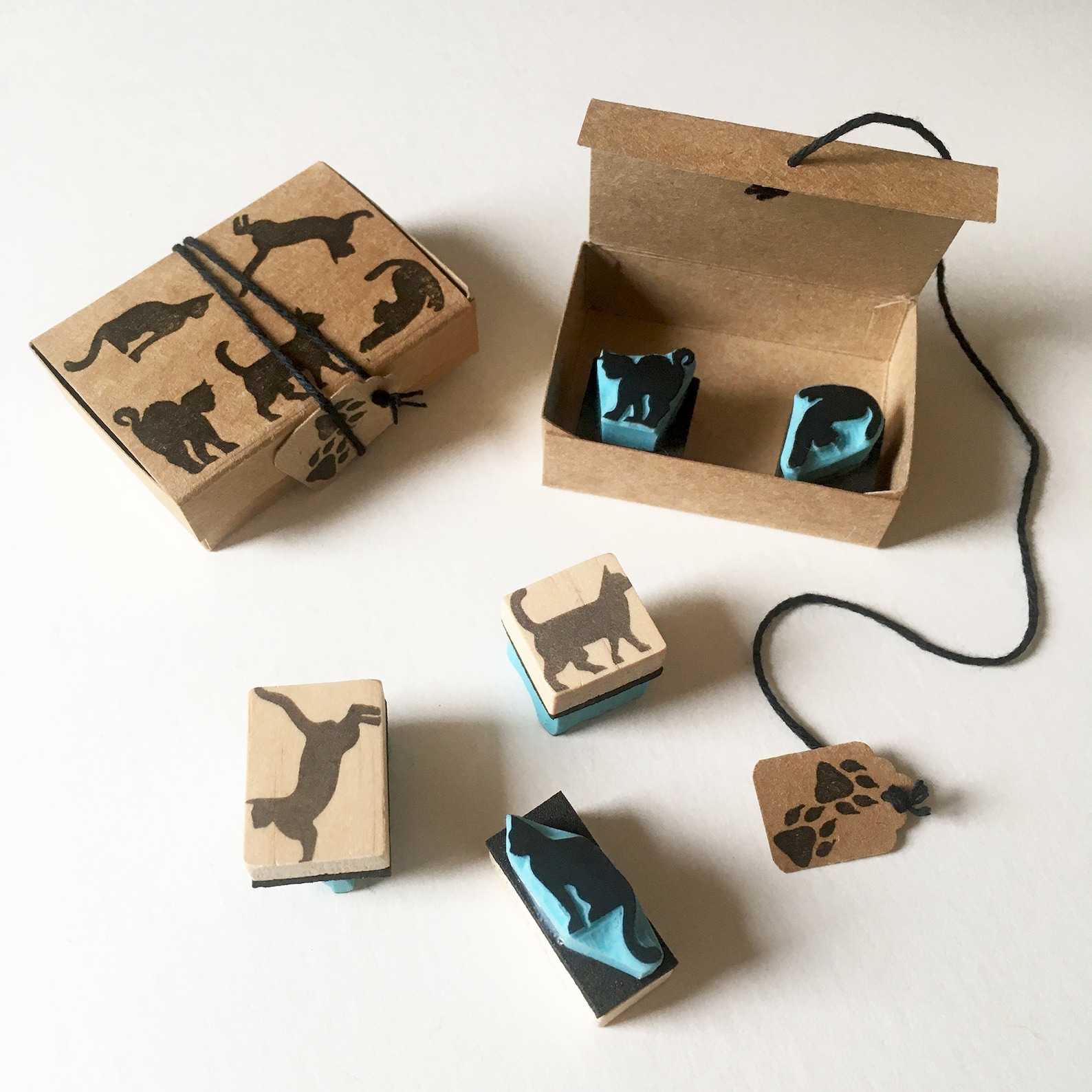 Cat Rubber Stamps Individual Cats or Cat Set of 5 Cat | Etsy