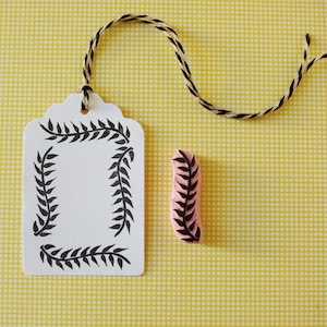 Filigree Hand Carved Stamp for Tags DIY Tags Leaves Decor - Etsy