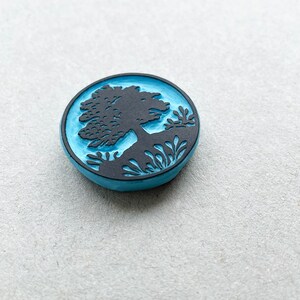Hand Carved Rubber Stamp of a Tree Medallion for Nature Lovers - Etsy