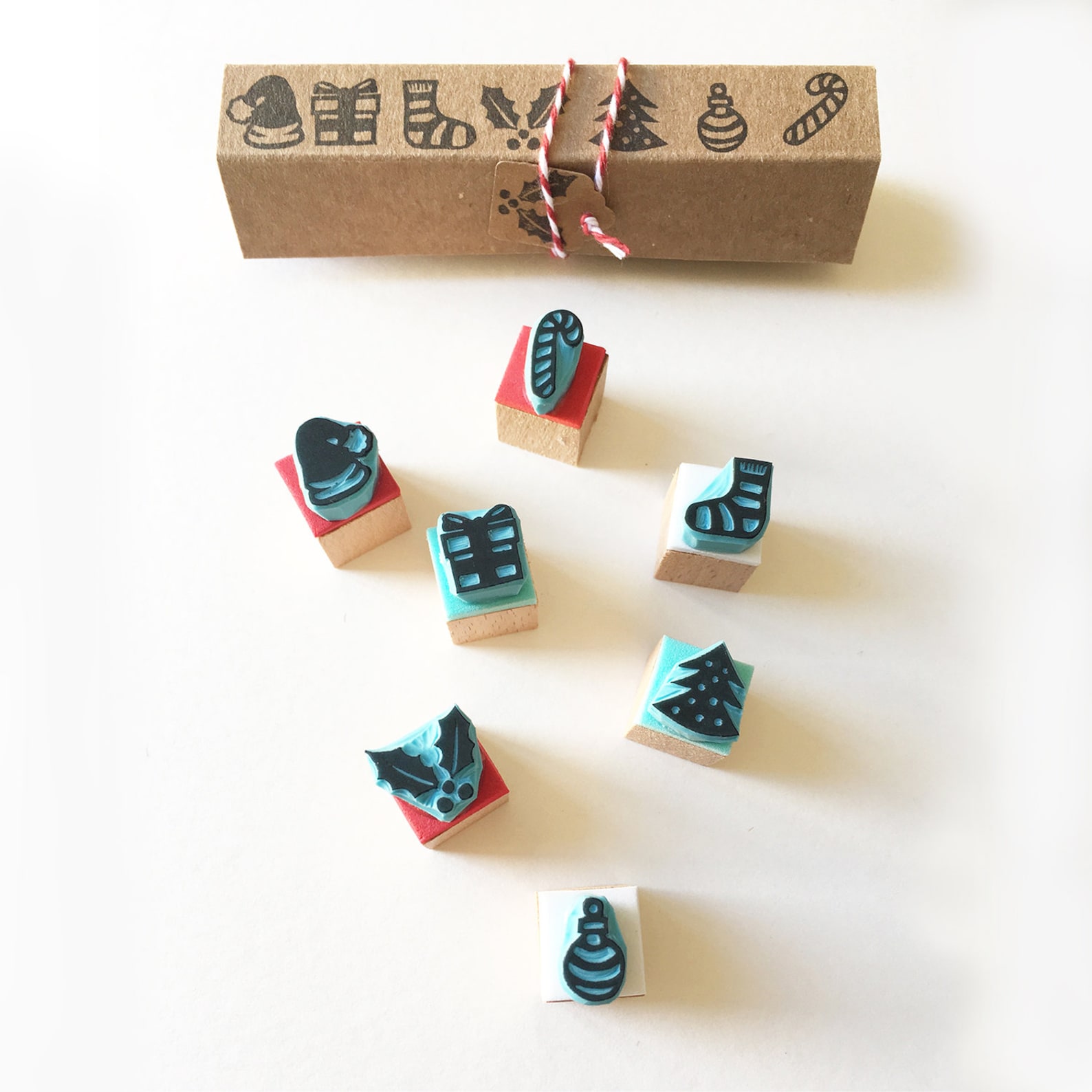 Christmas Rubber Stamps Assortment of Christmas Stamp - Etsy