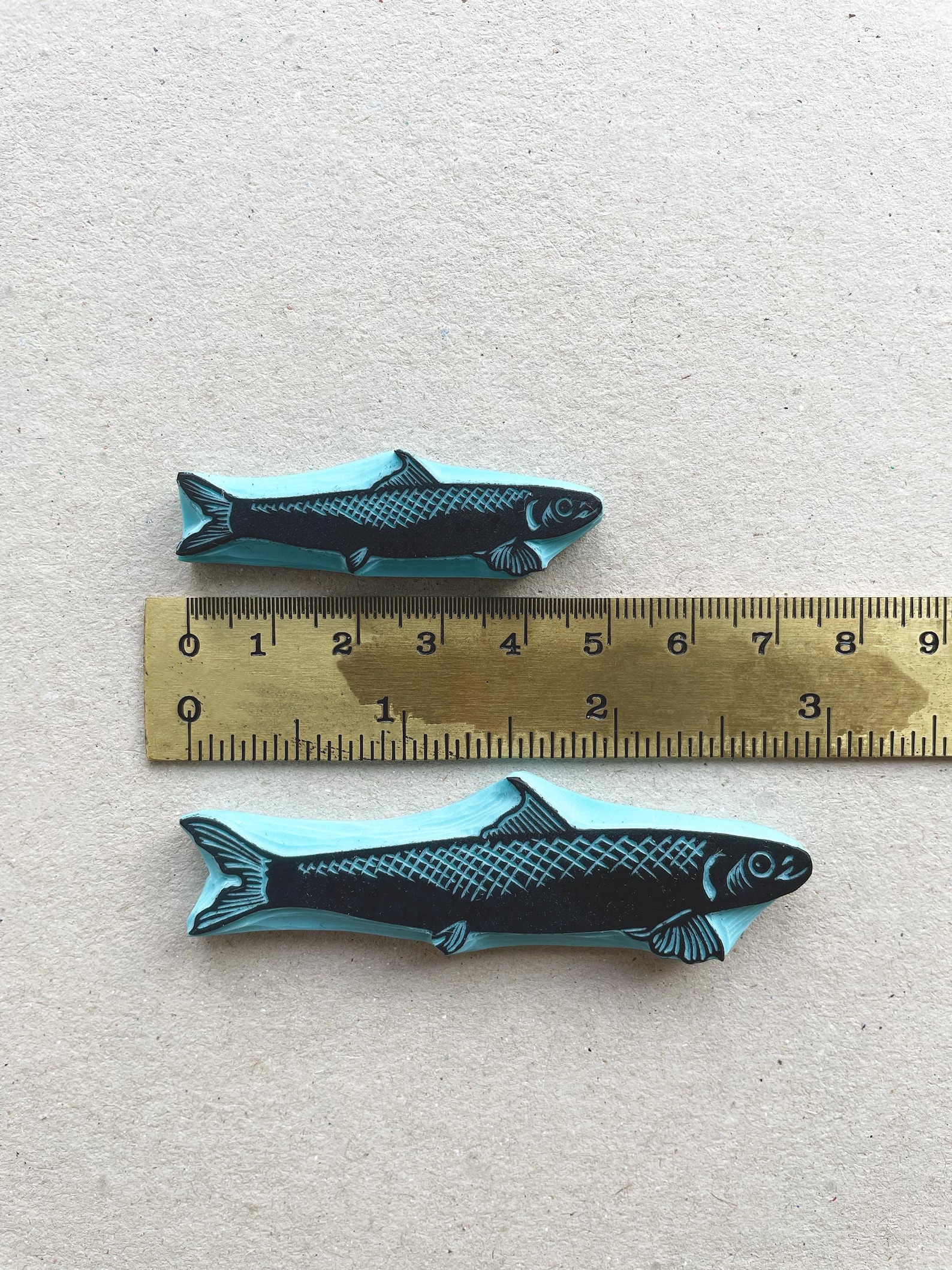 Sardine Rubber Stamps, Sea Theme Stamping - Etsy
