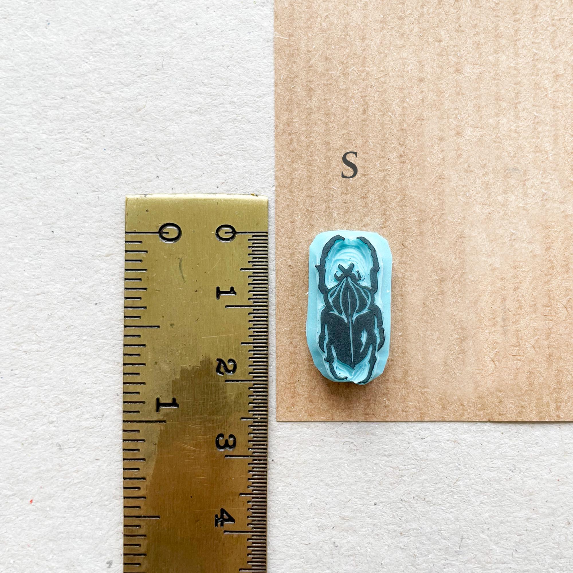 Scarab Hand Carved Rubber Stamp - Etsy