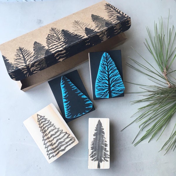 Tree Rubber Stamp - Etsy