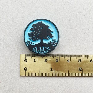 Hand Carved Rubber Stamp of a Tree Medallion for Nature Lovers - Etsy