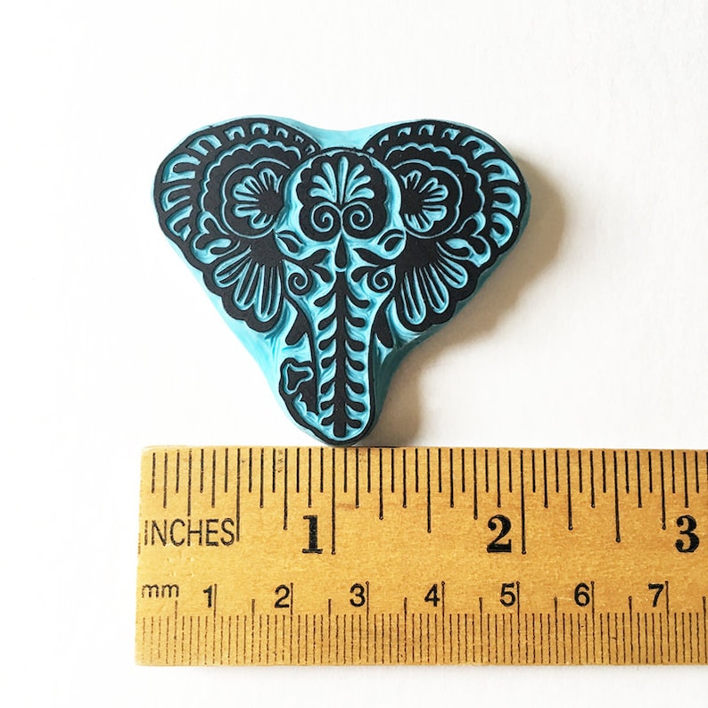 Elephant rubber stamp hand carved stamp elephant thai thai - Etsy 日本