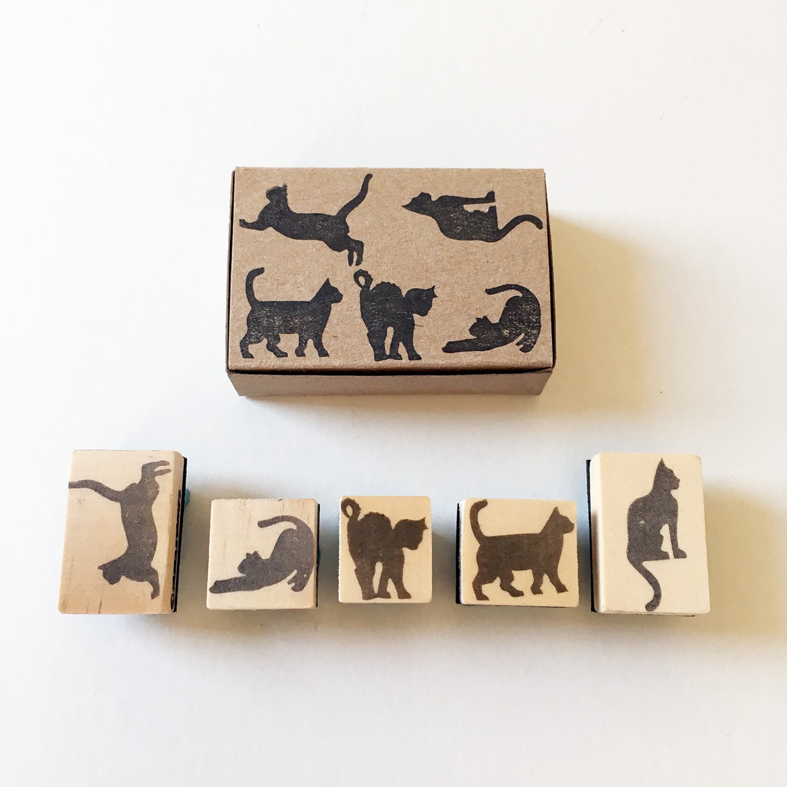 Cat Rubber Stamps Individual Cats or Cat Set of 5 Cat | Etsy