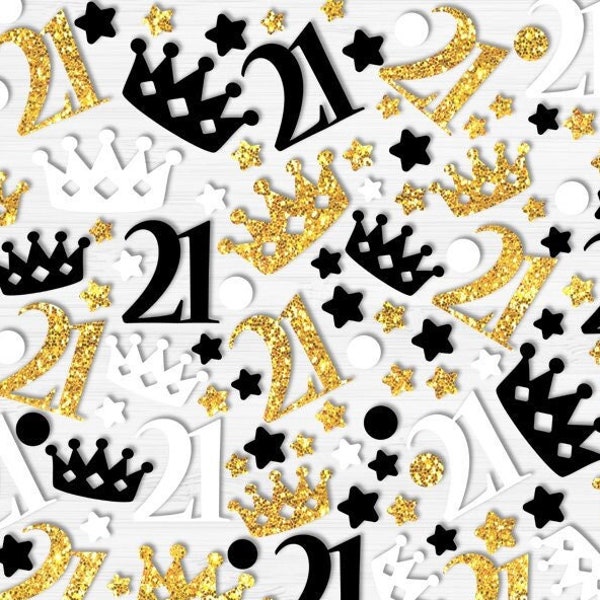 21st Birthday Decorations Confetti - Etsy