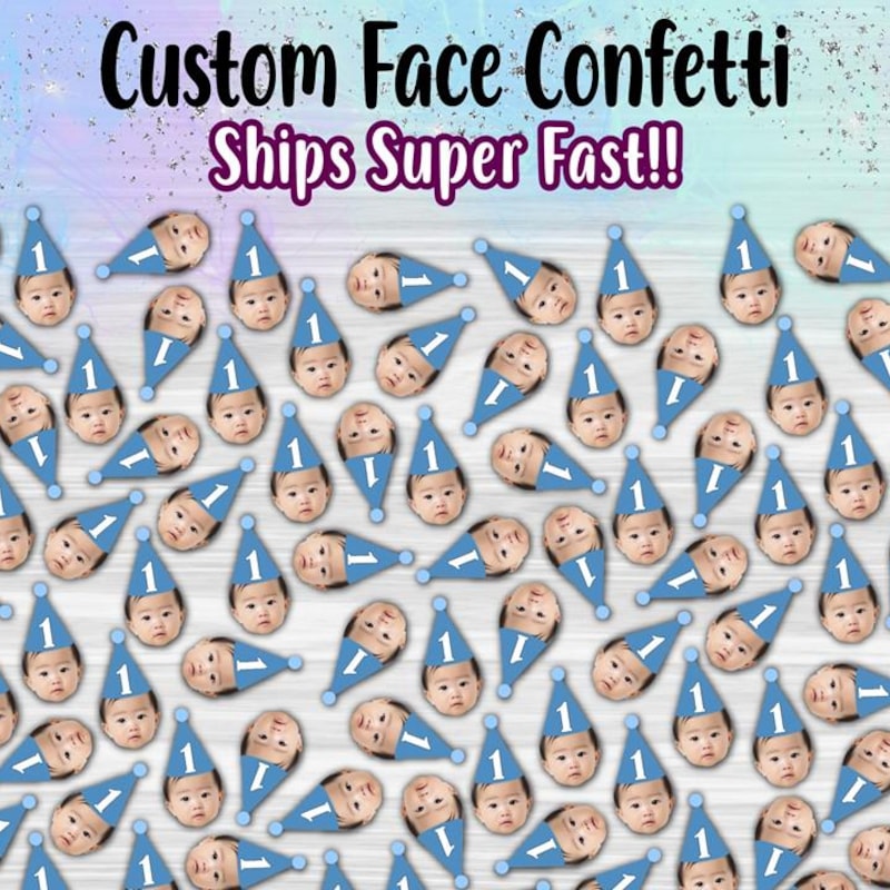 Face Confetti 1 - Etsy