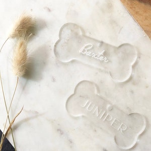 Engraved Acrylic Dog Bone Ornament - Custom Pet Gift - Etsy