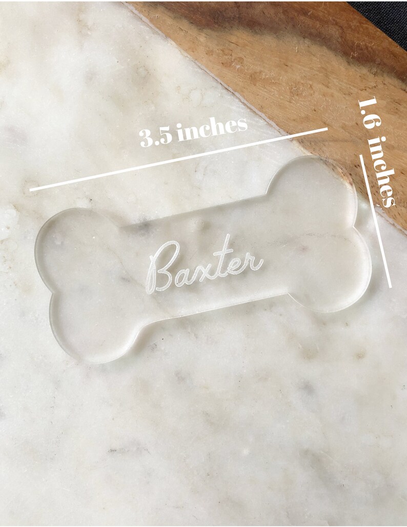 Engraved Acrylic Dog Bone Ornament - Custom Pet Gift - Etsy