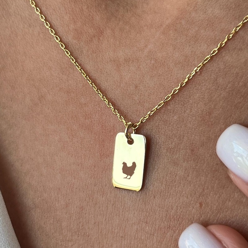 Chicken Necklace - Etsy