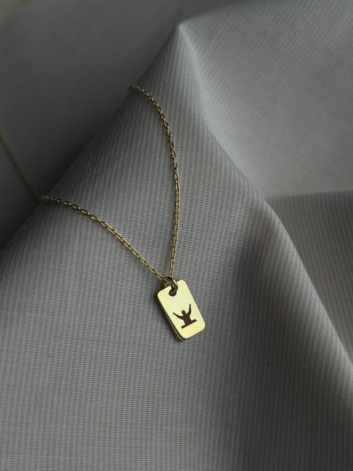 14K Gold Plated DJ Necklace: Sterling Silver Music Jewelry - Etsy