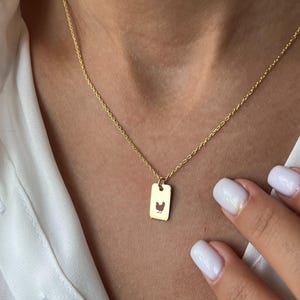 Chicken Necklace - 14K Gold Plated - Farm Jewelry - 925K Sterling ...