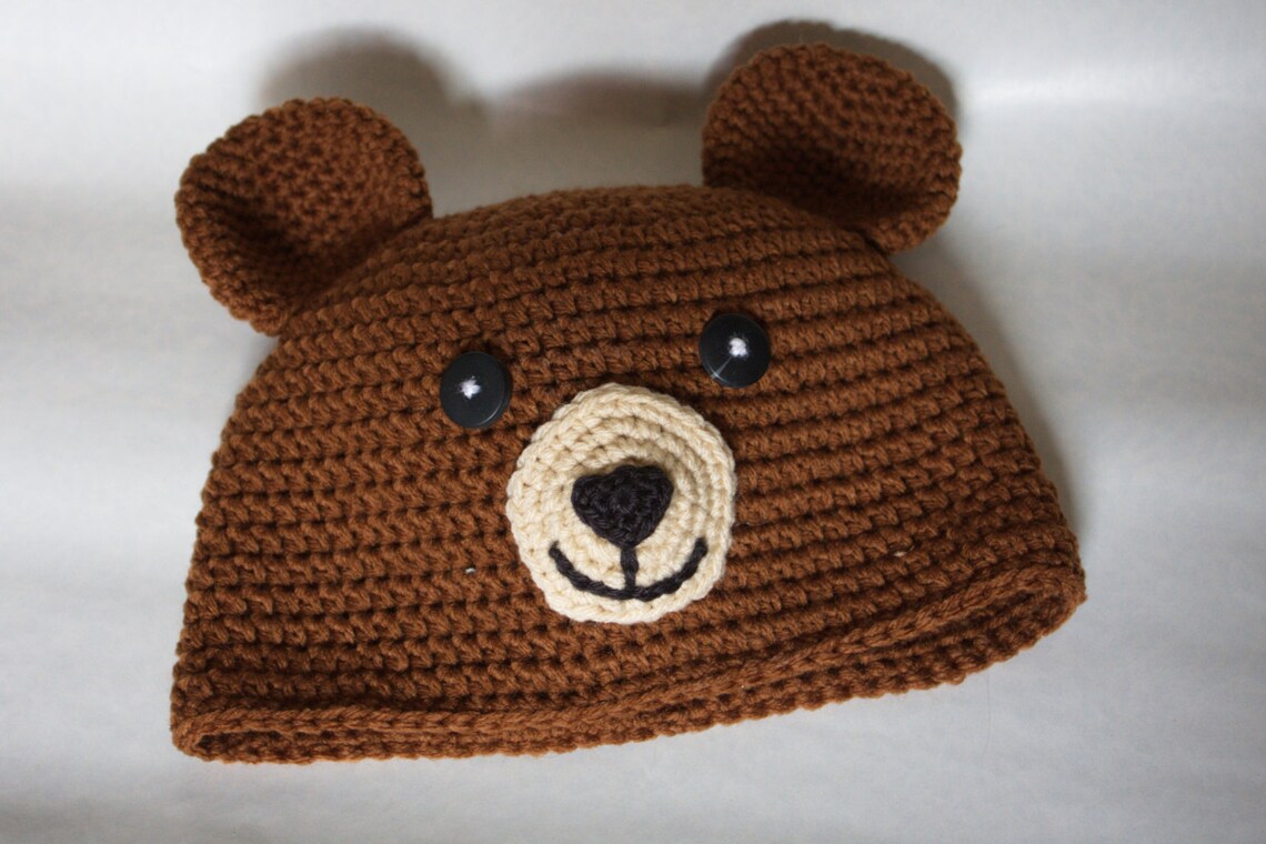 Teddy Bear Hat - Etsy