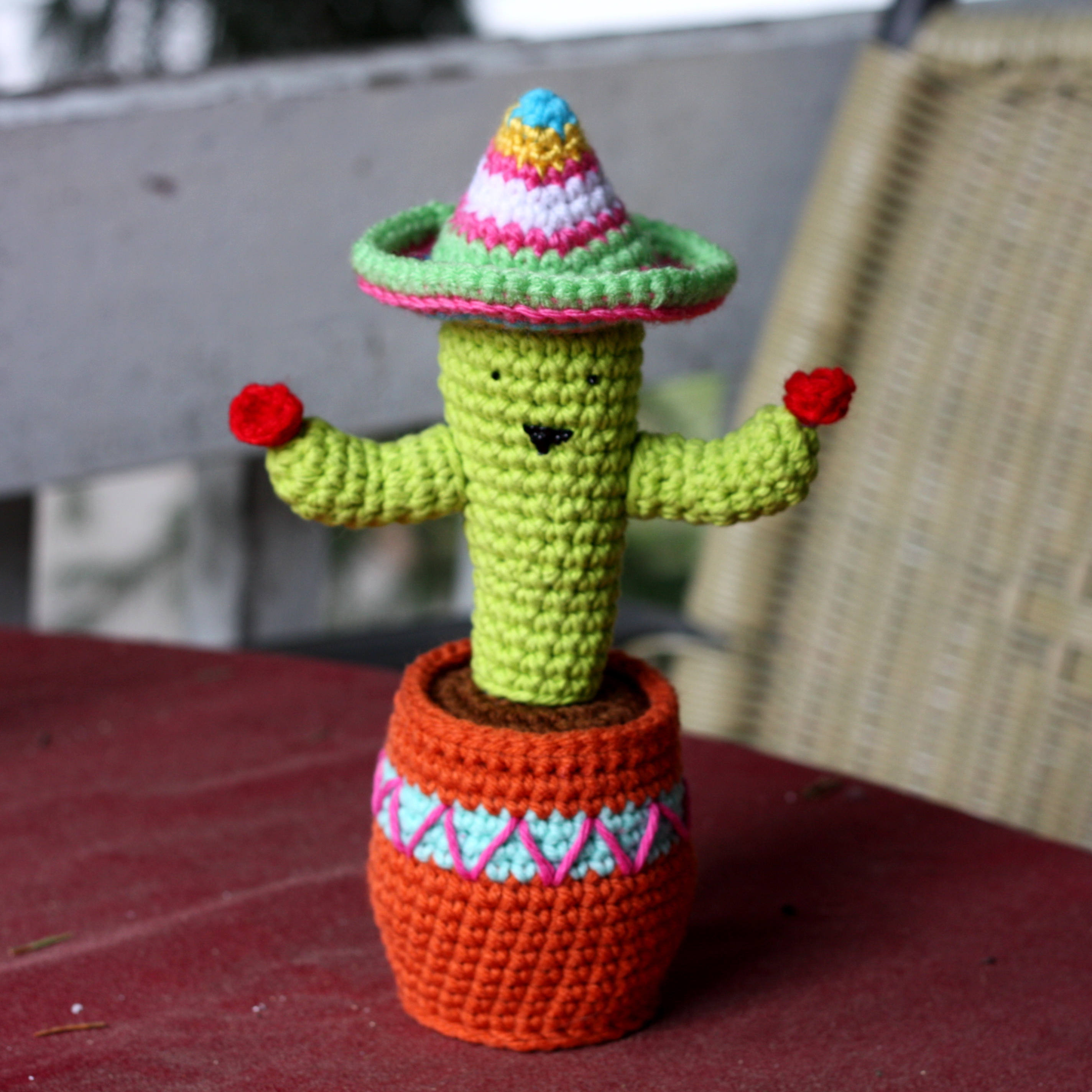 Carlos the Cactus Knit Crochet Cactus Pincushion - Etsy