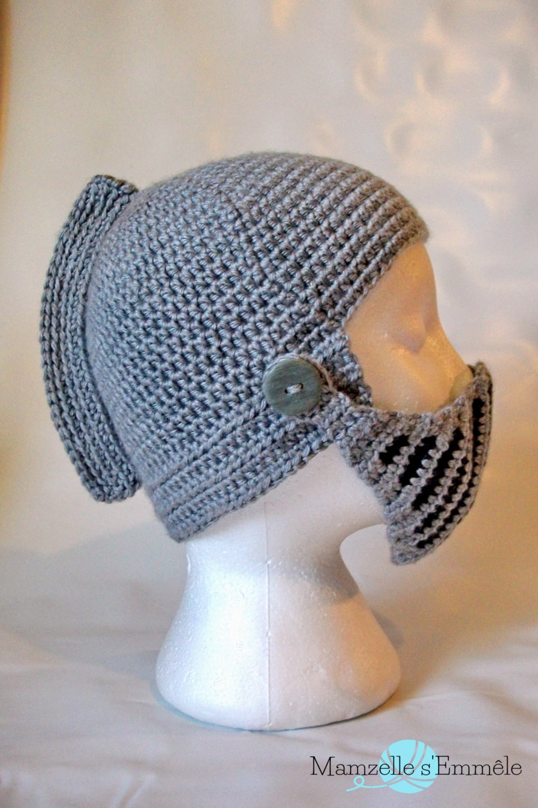 Knight Roman Gladiator Crochet Hat With Visor - Etsy