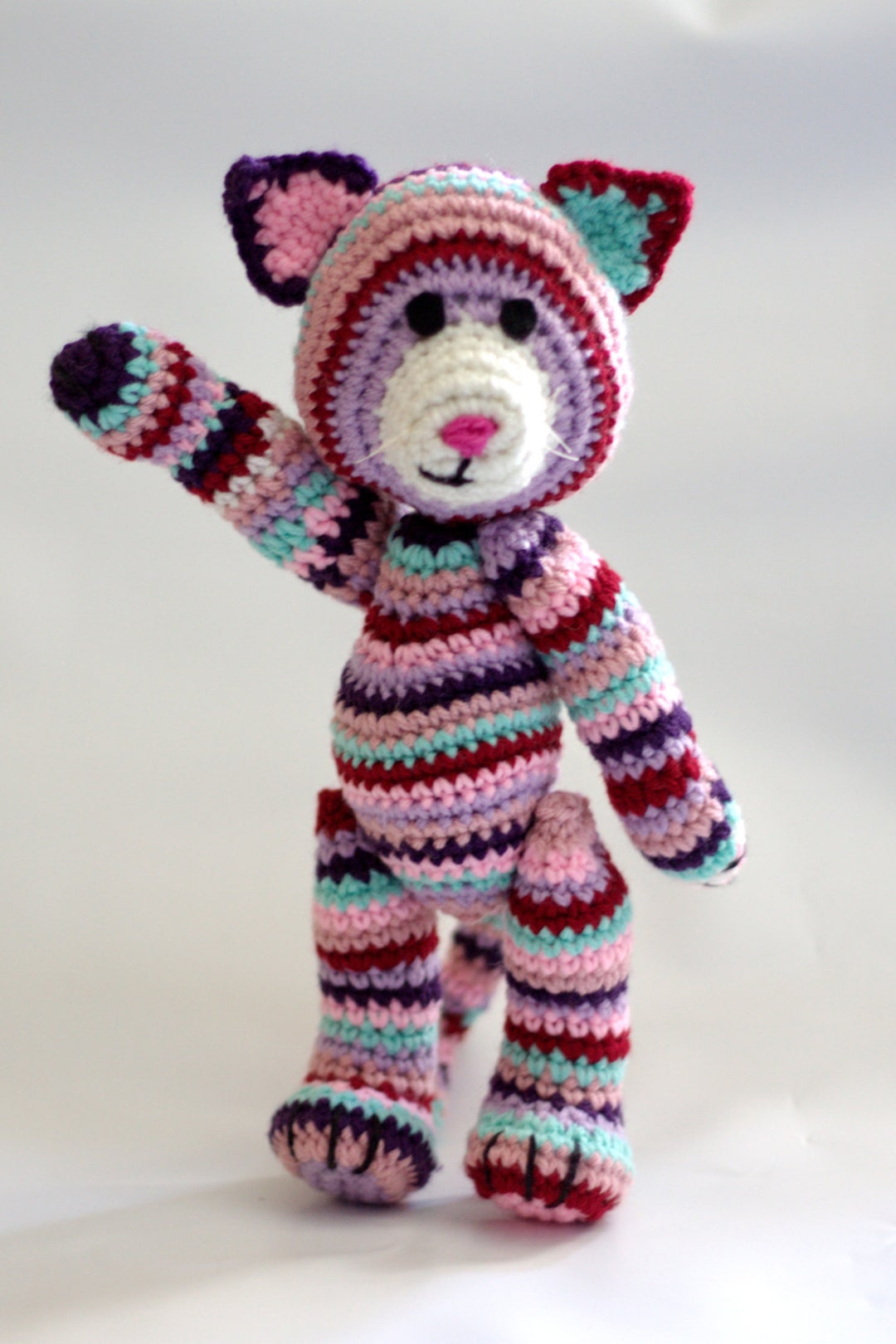 Lily the Cat Crochet Stuffed Toy Knitted Plushie Soft Toy - Etsy