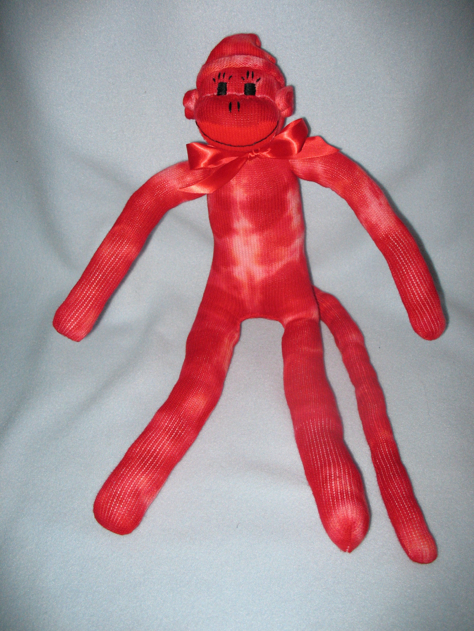 Tie Dye 19in Red Heel Large Sock Monkey - Etsy