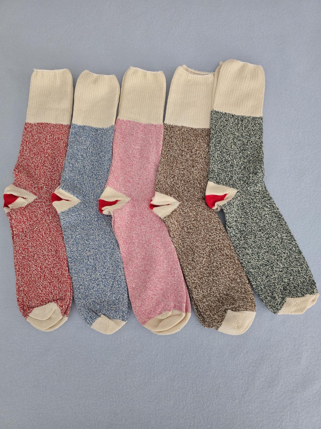 19in Red Heel Large Socks (pair) - Etsy