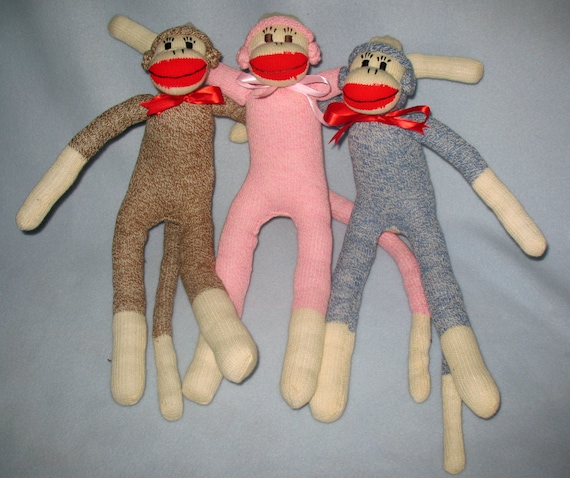 16 Handmade Classic Sock Monkey . | Etsy