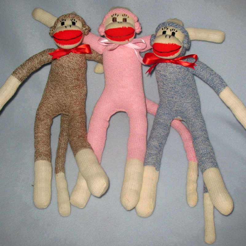 Brown Sock Monkey - Etsy