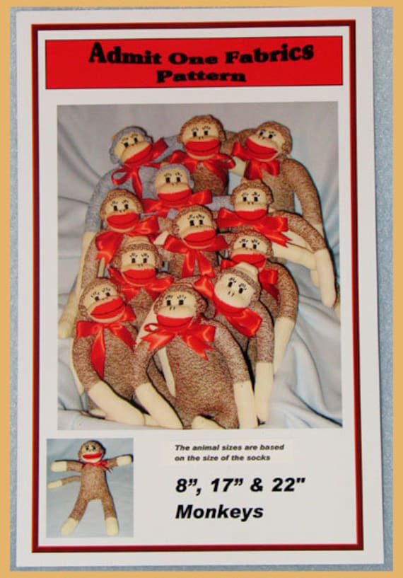 Sock Monkey Pattern | Etsy