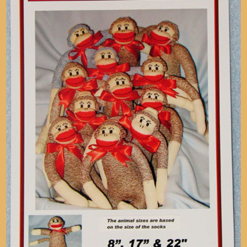 Sock Monkey Pattern - Etsy