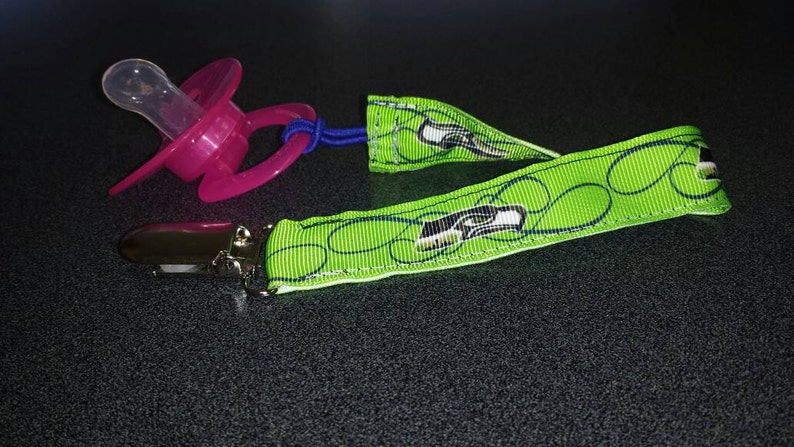 Seahawk Team Spirit Pacifier Binky Clips - Etsy