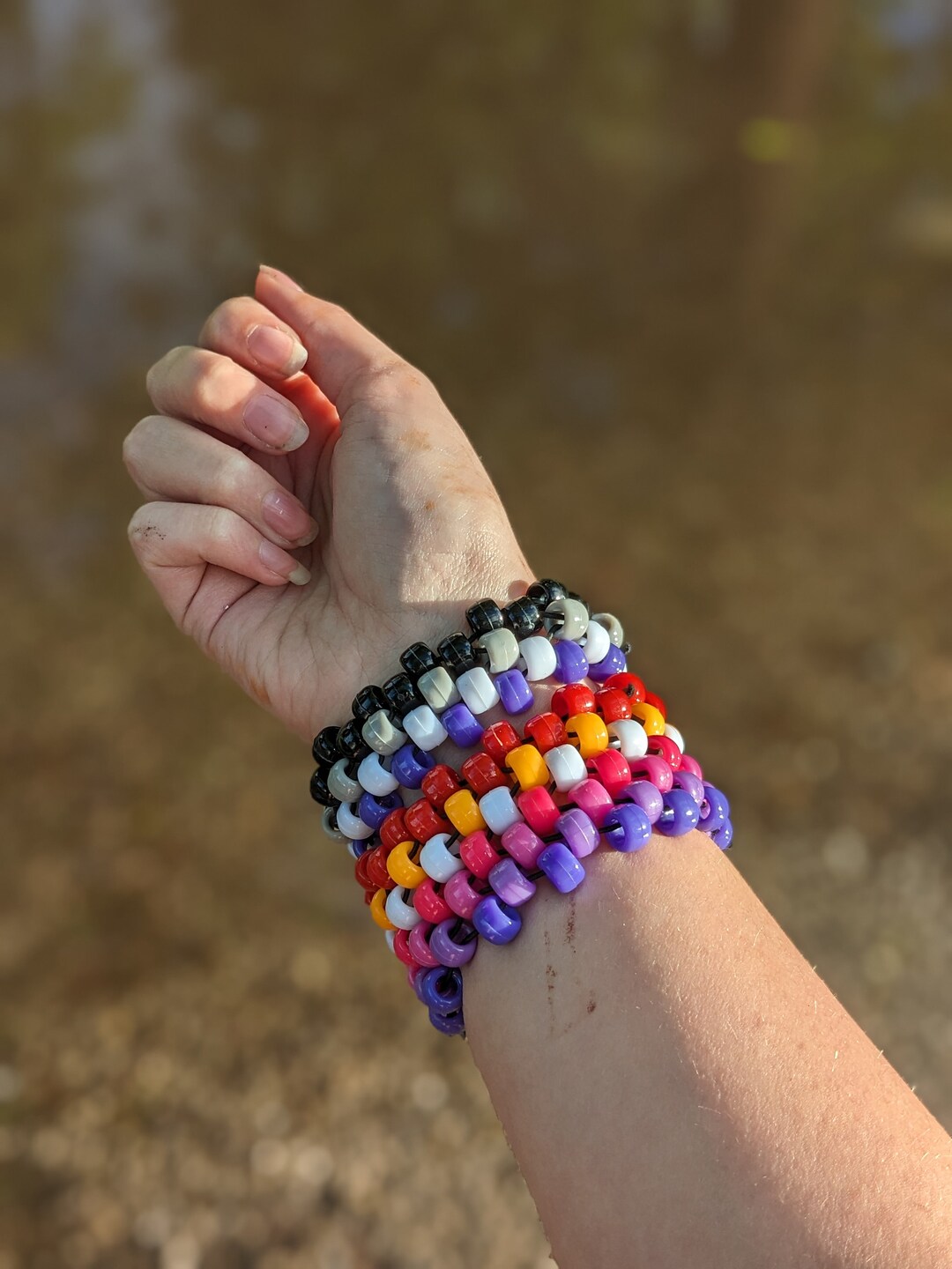 CUSTOM Pride Flag Kandi Cuffs! - Etsy