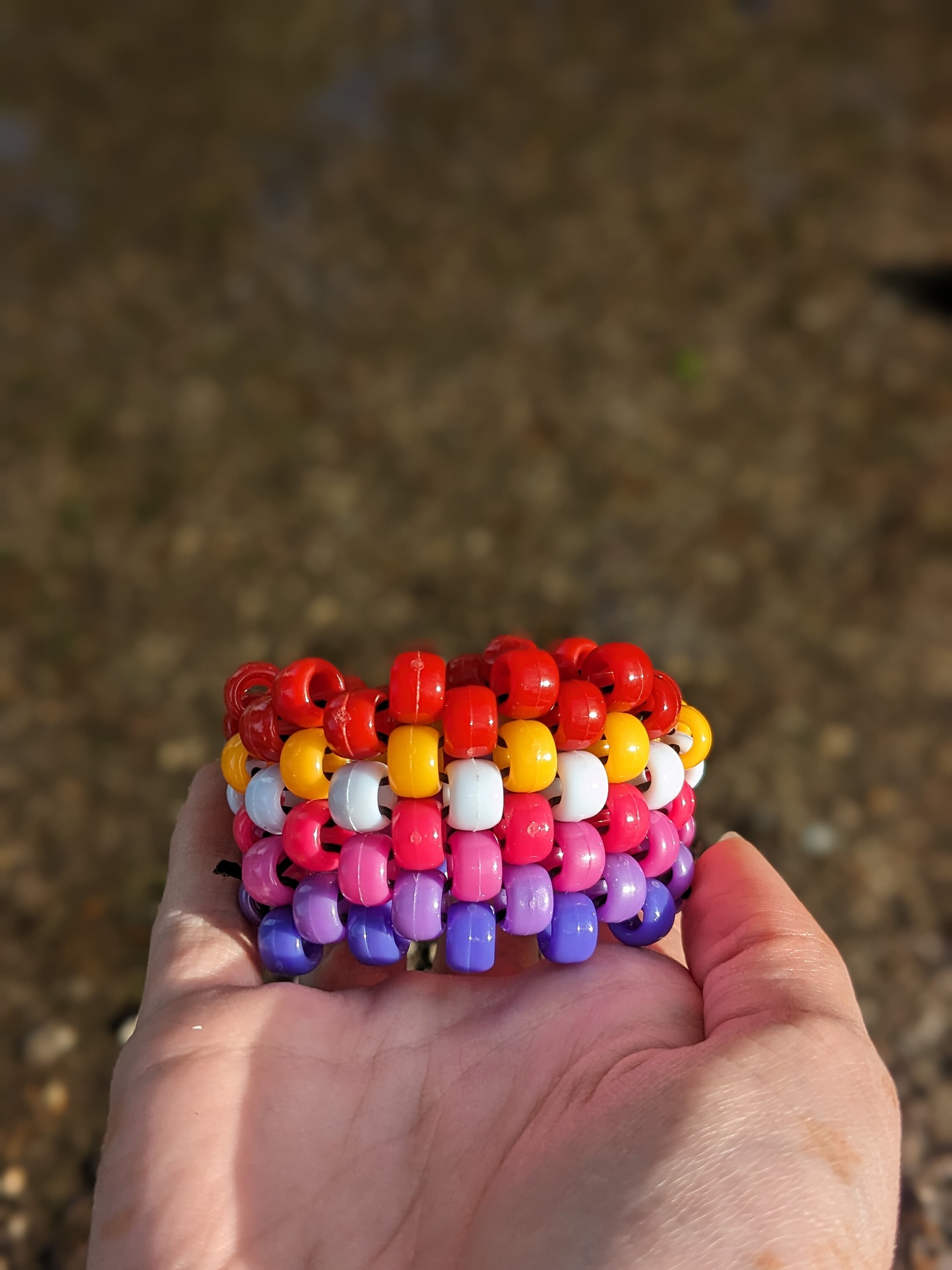 CUSTOM Pride Flag Kandi Cuffs - Etsy