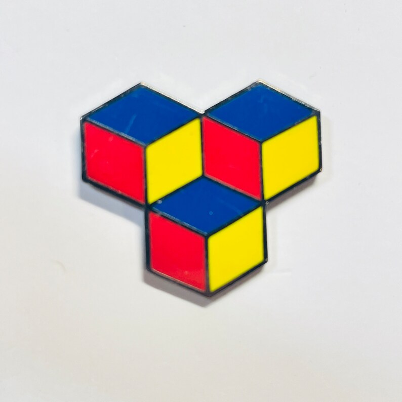 Fractal Cube Pin by Lateral Designs - Etsy