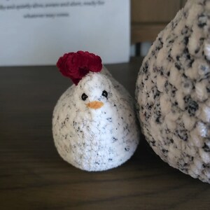 Mabel Chicken WEEBLE WOBBLE Mini Amigurumi Chenille Weighted Plush! - Etsy