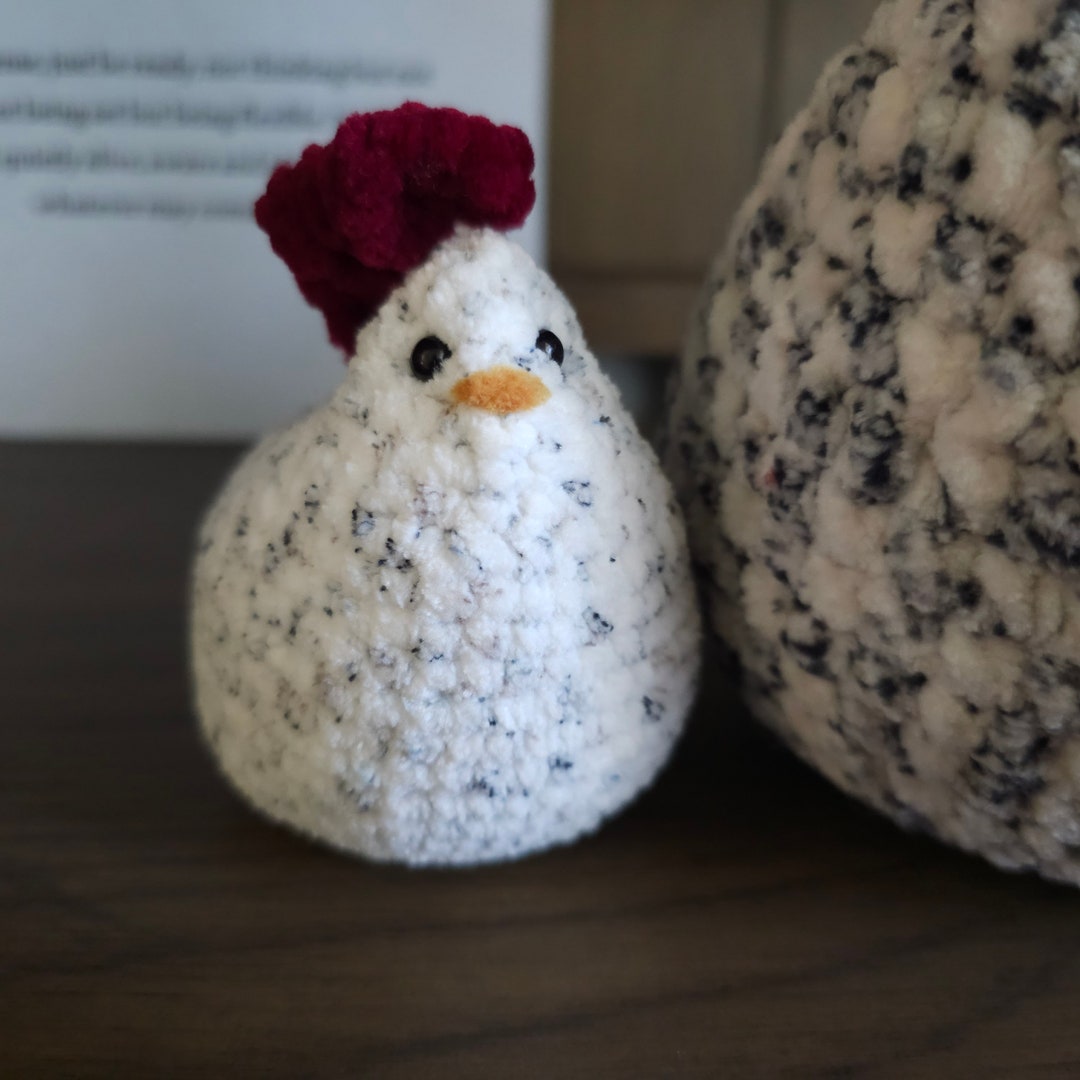 Mabel Chicken WEEBLE WOBBLE Mini Amigurumi Chenille Weighted Plush! - Etsy
