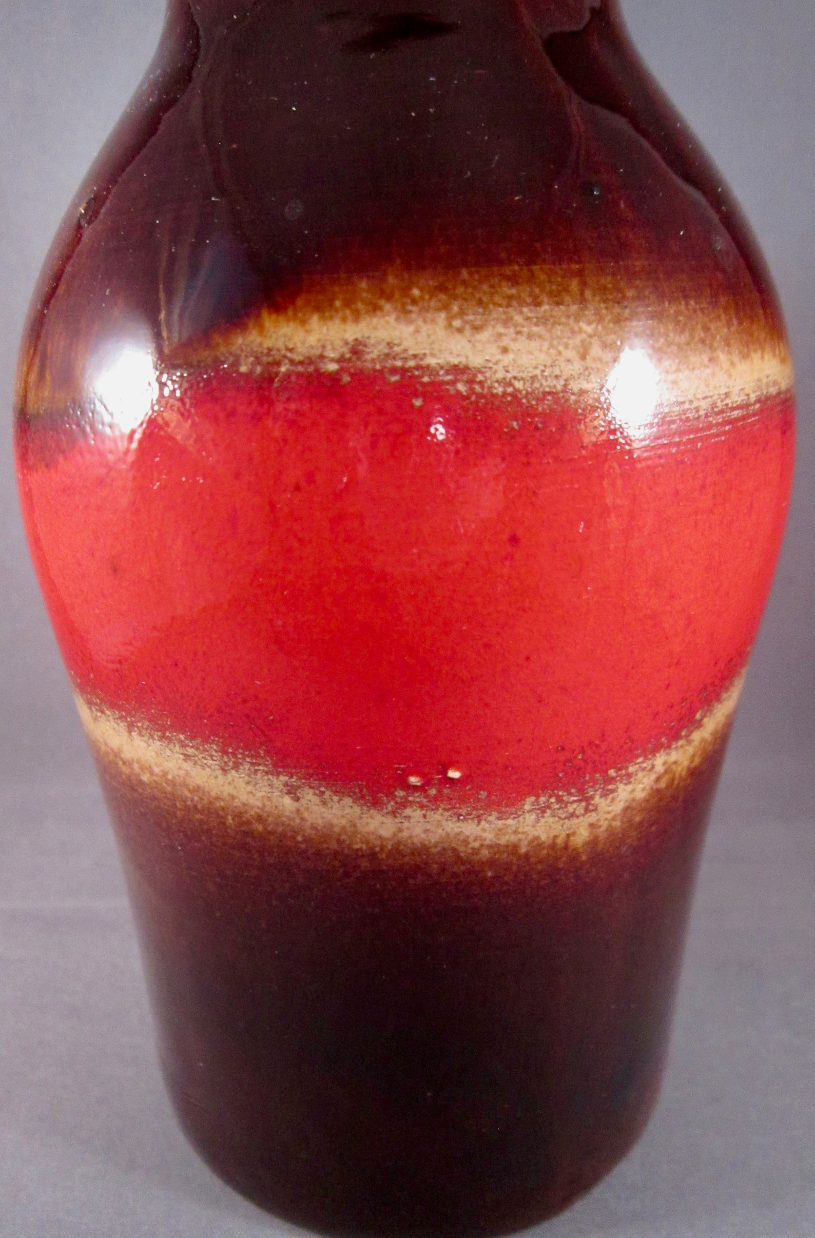 Scheurich Keramik Fabiola Brown and Red Vase (523-18) - 7.25 In. - West ...