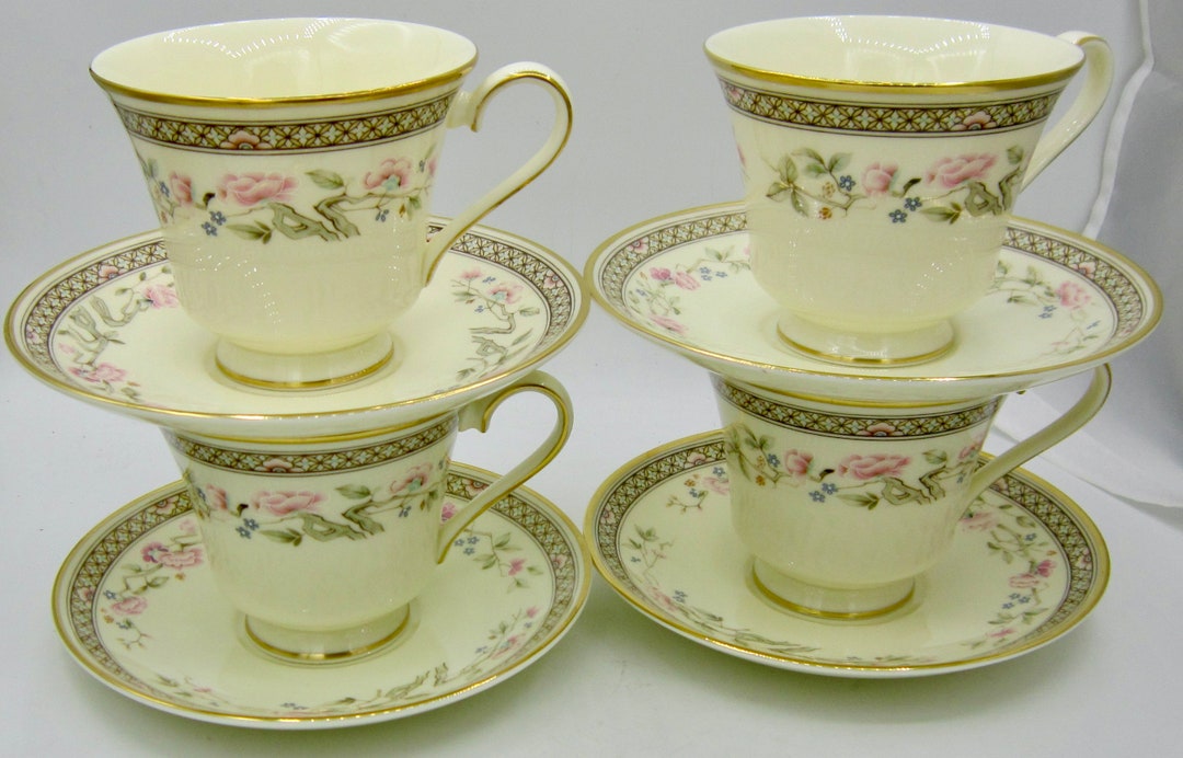 Minton Marquesa Bone China Tea Cup and Saucer Sets (4) - Royal Doulton ...