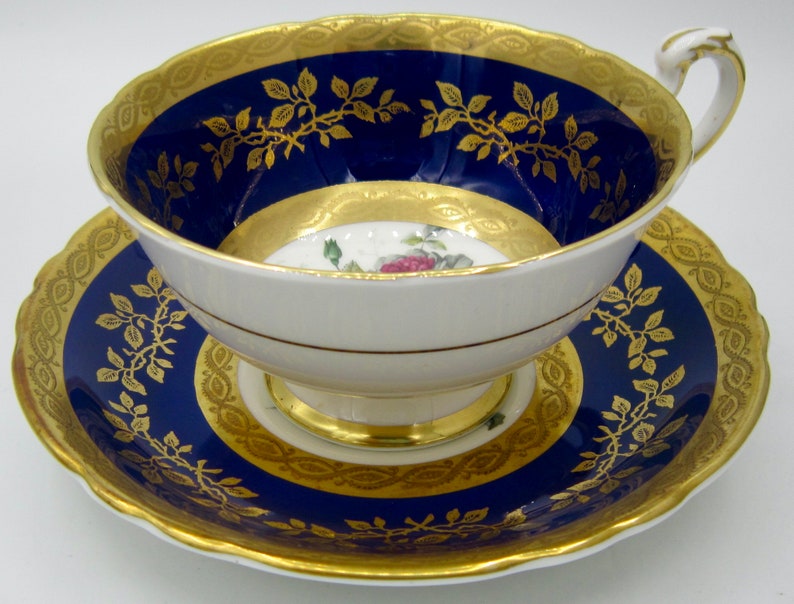 Paragon Bone China Tea Cup and Saucer A1733 Gold and - Etsy