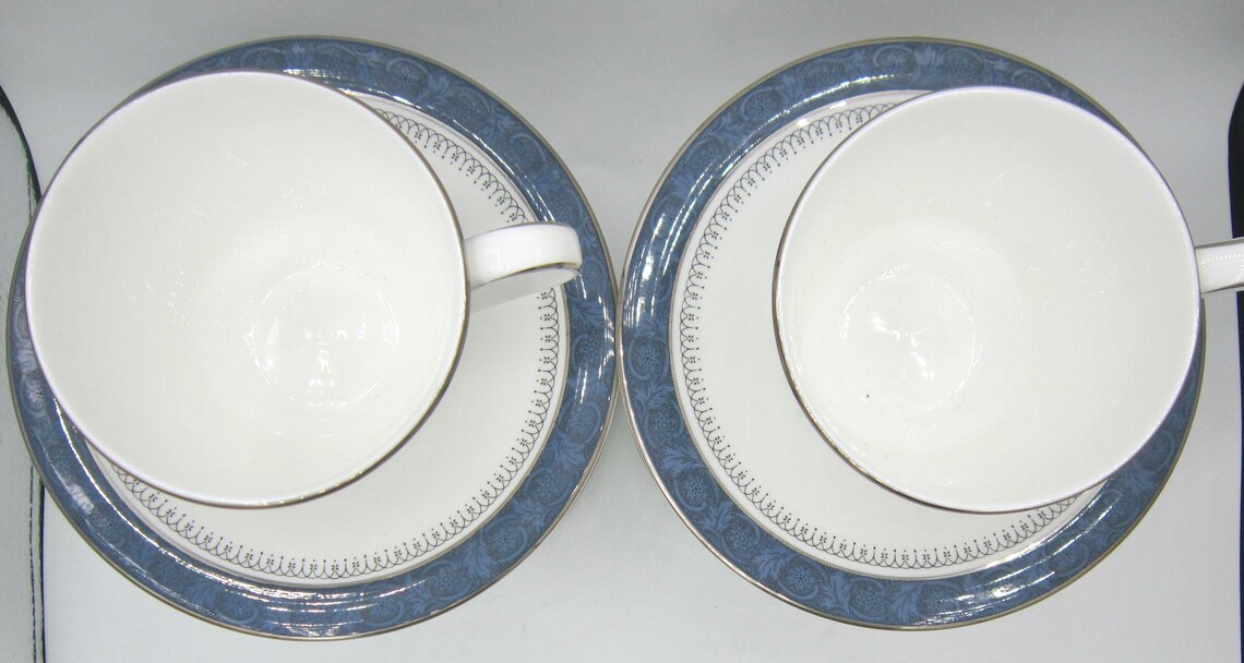Royal Doulton Sherbrooke (H5009) Bone China Cup and Saucer Sets (4 ...