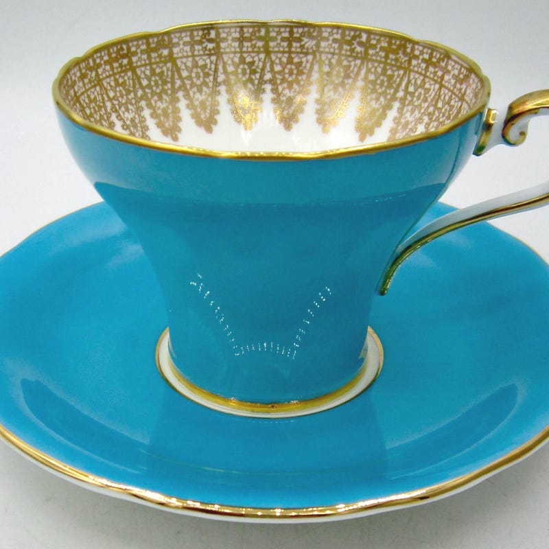 Turquoise Gold China - Etsy